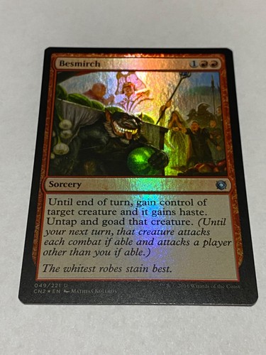Besmirch Foil Near Mint NM Conspiracy Take The Crown MTG EDH Commander ...