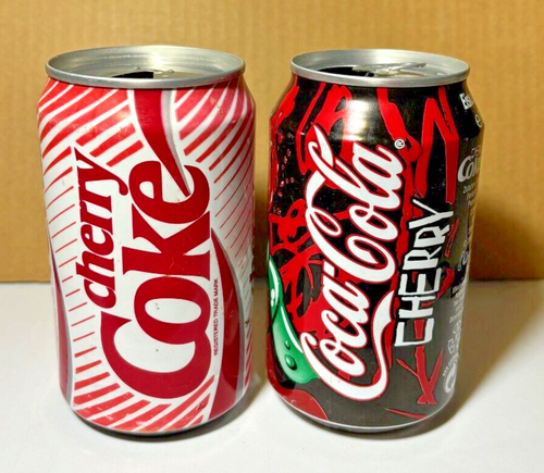CHERRY Coca Cola COKE CAN lot of 2 IRELAND + GERMANY vintage old | eBay