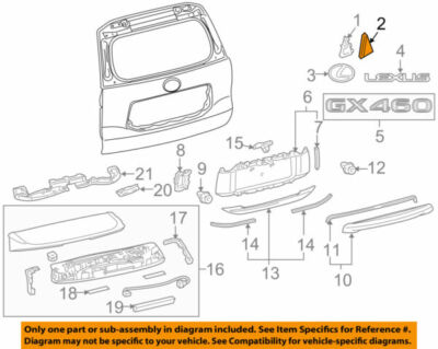 76813-60030 Toyota Moulding, back door outside garnish, lower rh ...
