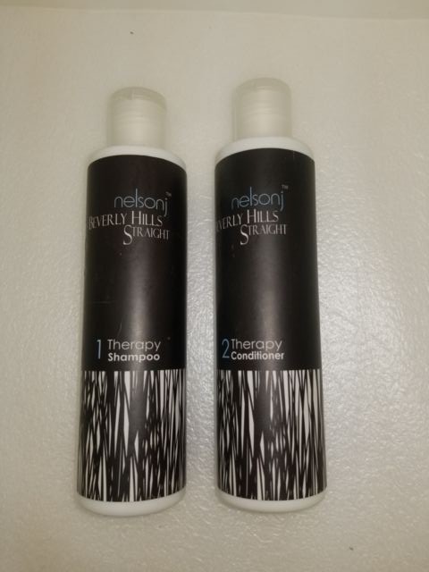 Nelson J Beverly Hills Straight 1& 2 Therapy Shampoo & Conditioner 6 ...