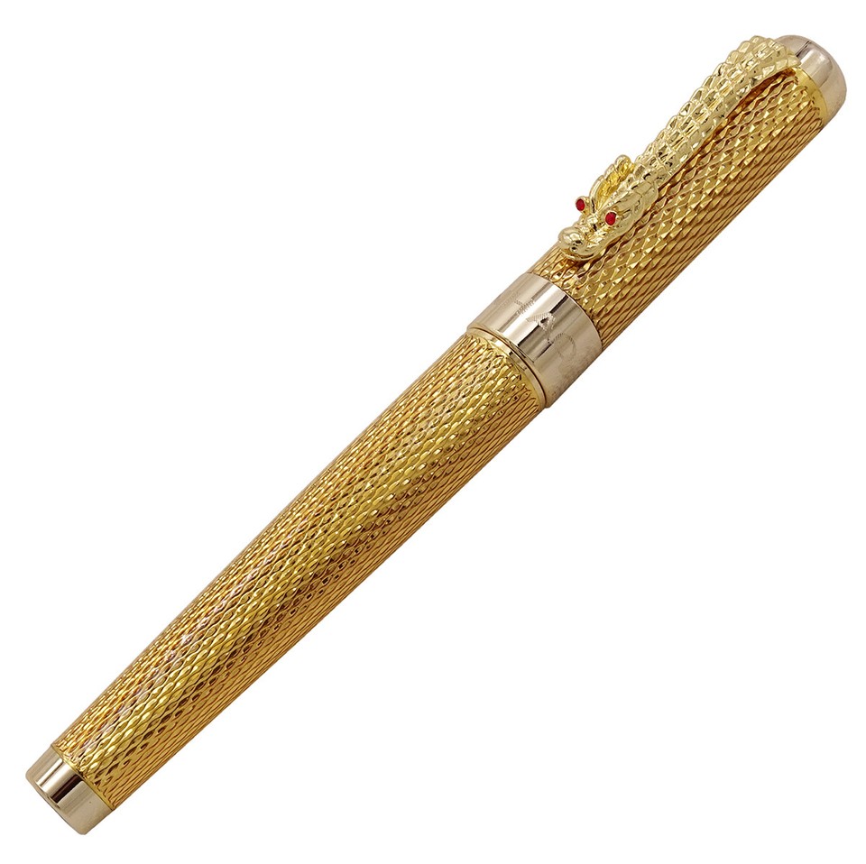 Jinhao Metal Calligraphy Pen Fountain Pen Vintage Double Dragon ...