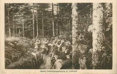 Postcard C-1916 German Defense line trench Hochward WW1 Military P24 ...