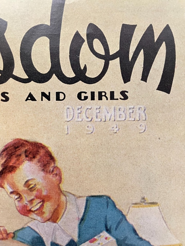 Scarce 1949 Wee Wisdom A Magazine For Boys And Girls December Christmas ...