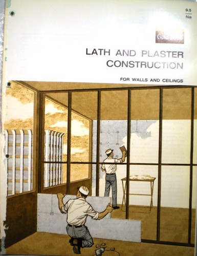 GOLD BOND National Gypsum Sprayolite ASBESTOS Acoustical Plaster ...
