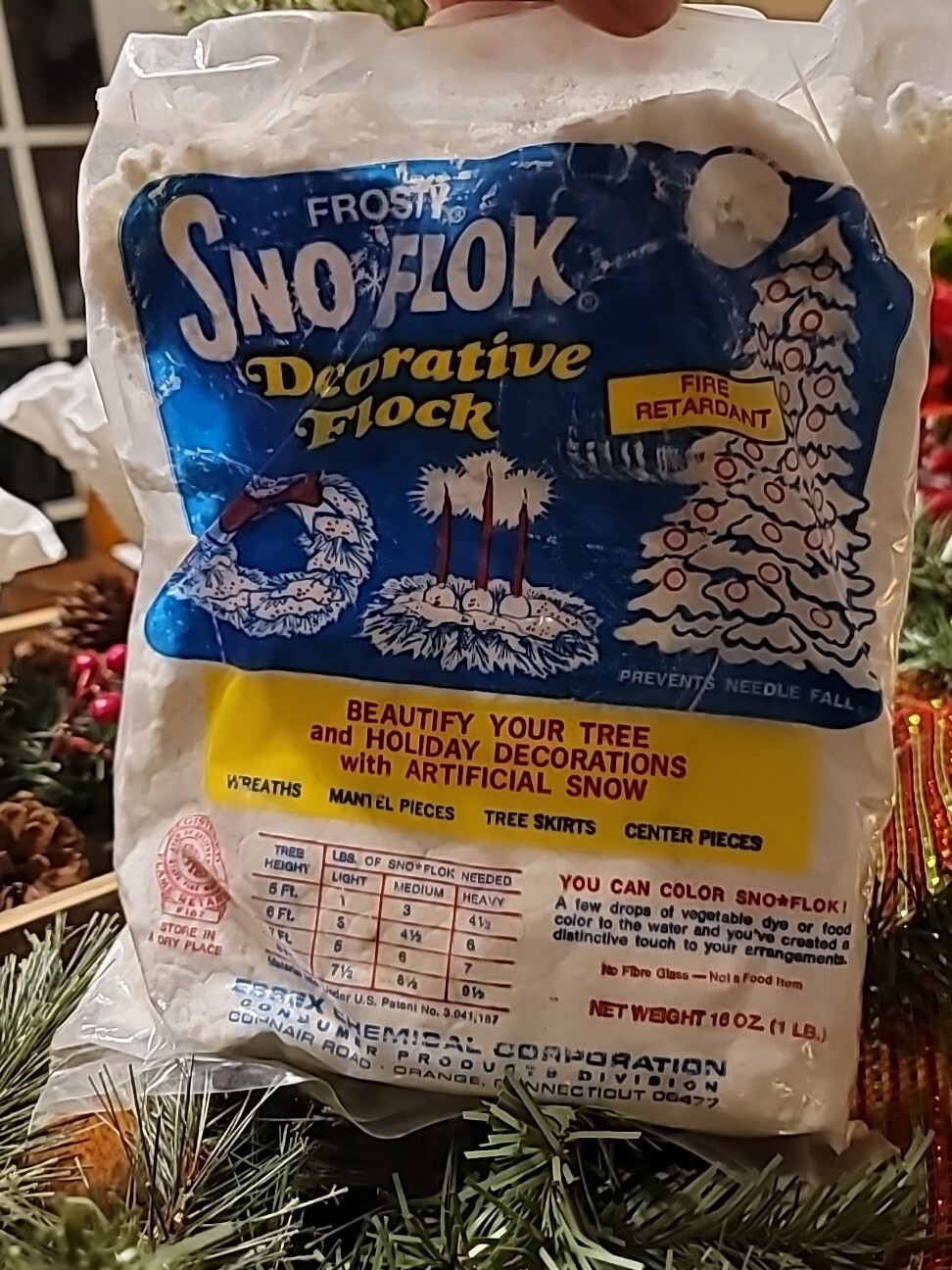 VTG Sno Flok Flocking 1 lb Craft Master 77103 REFILL | eBay