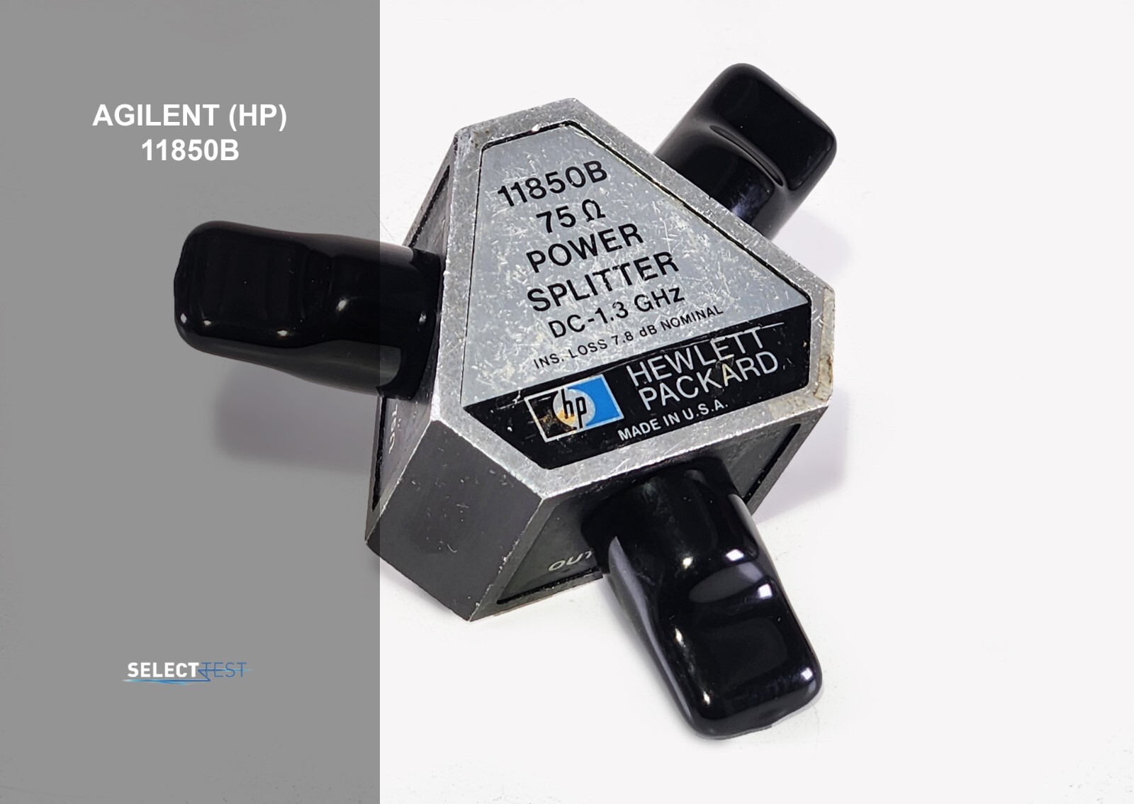 AGILENT (HP) 11850B DC-1.3 GHz, 75 OHMS 3-WAY POWER SPLITTER *LOOK ...