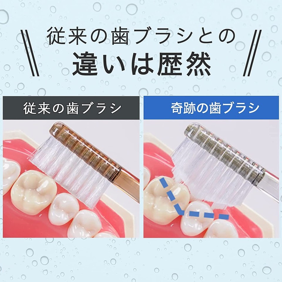 Miracle Toothbrush Dirt comes off just by tracing 3-piece set Clear ...