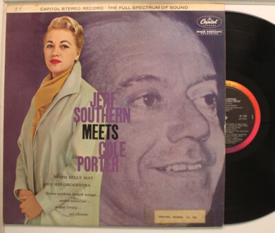 Jeri Southern Uk Import Lp Meets Cole Porter On Capitol - Vg+ To Vg++ ...