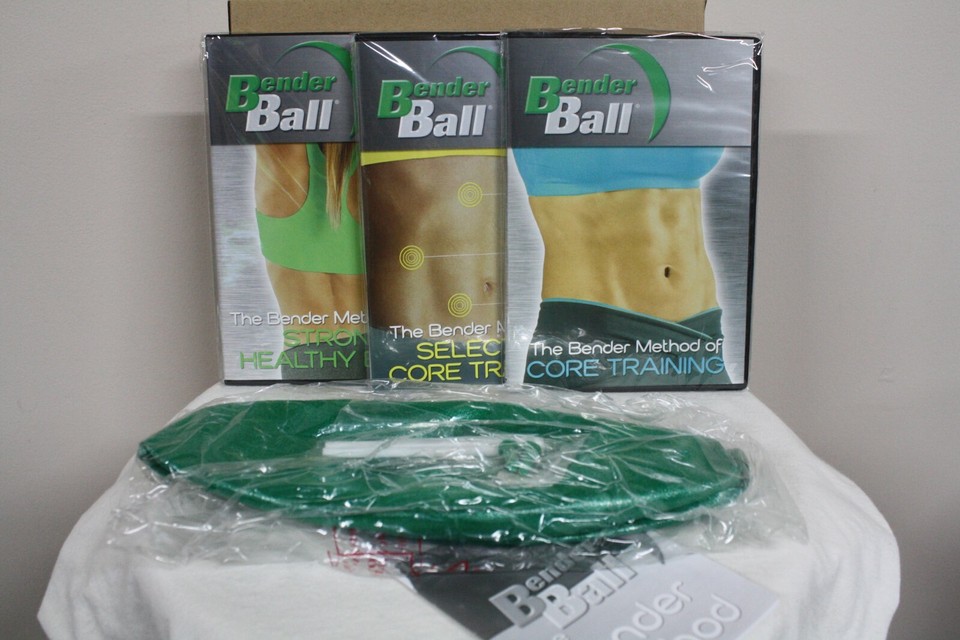 THE BENDER METHOD BENDER BALL Core Abs Back Training Workout Kit 3 DVD ...