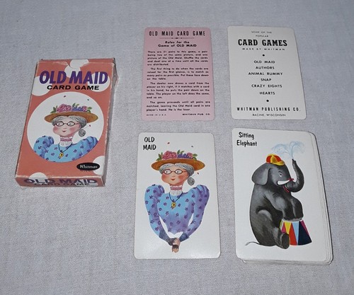 VINTAGE WHITMAN OLD MAID CARD GAME COMPETE IN BOX NUMBER 4109 | eBay