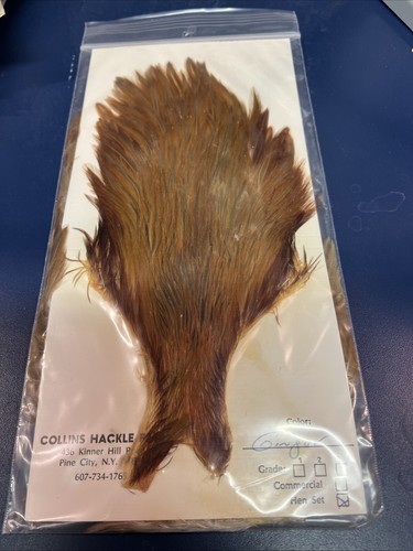 Collins Hackle Farm Hen Set Fly Tying Ginger | eBay