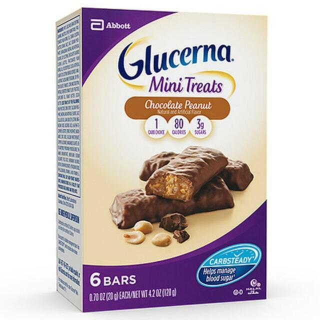 Glucerna Mini Snack Bars Chocolate Peanut 6 Count for sale online | eBay
