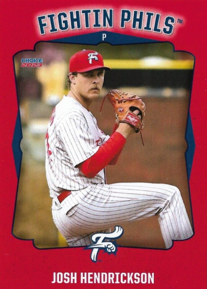2023 Reading Fightin Phils #2 Josh Hendrickson Philadelphia Phillies | eBay