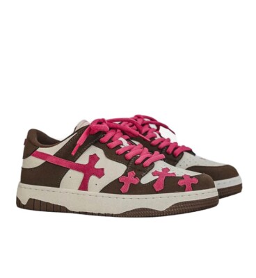Unisex Pink Custom Cross Shoes | eBay