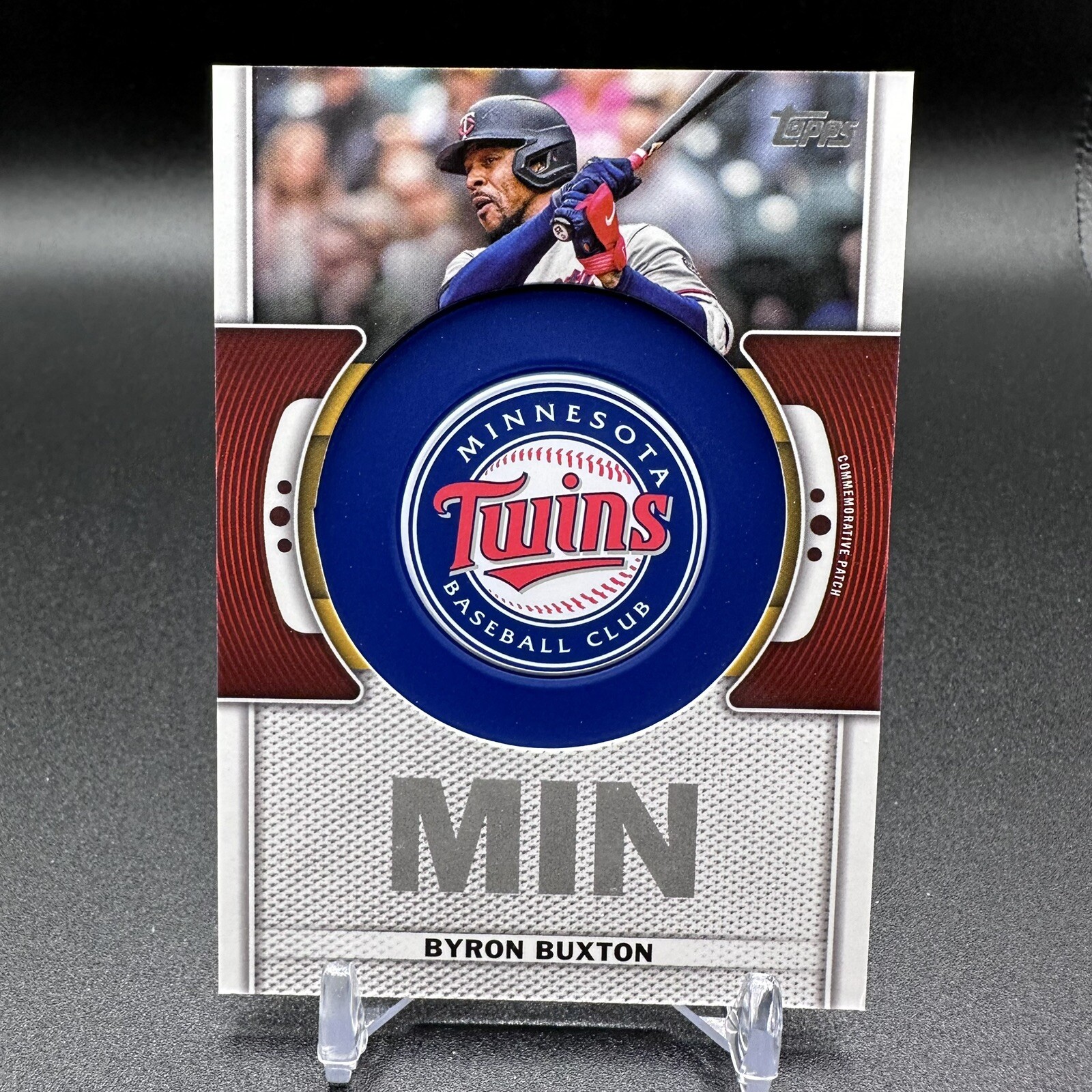 Byron Buxton 2023 Topps Series 1 Commemorative Team Logo Patch #TLP-BBX ...