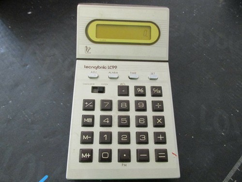 Rare TECNOSONIC LC99 Vintage Original Working Calculator From The 70s ...