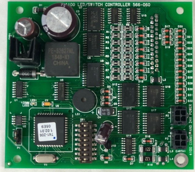 Simplex 566-060 4100 LED / Switch Controller Board 0566060 Rev. a for ...