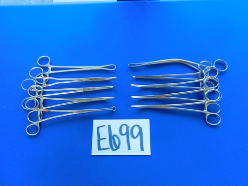 E699 Jarit Aesculap Codman Lot of 10 Forceps 19.5-22.5cm Overall Length | eBay