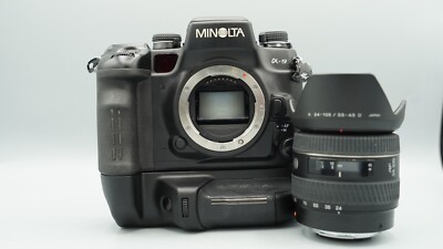 Minolta α9 a9 Alpha Maxxum Dynax 35mm Film Camera w/ VC-9 Battery Grip ...