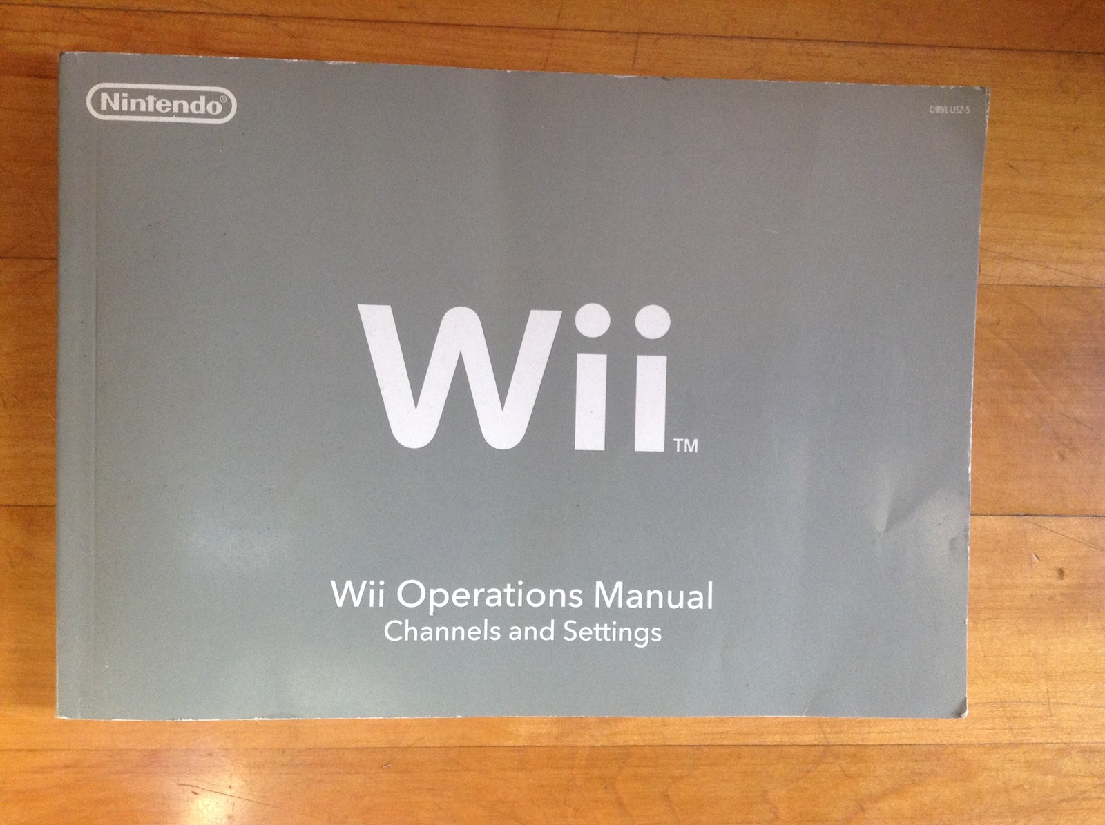 Nintendo Wii Operations Manual Channels and Settings C /RVL- USZ-5 | eBay