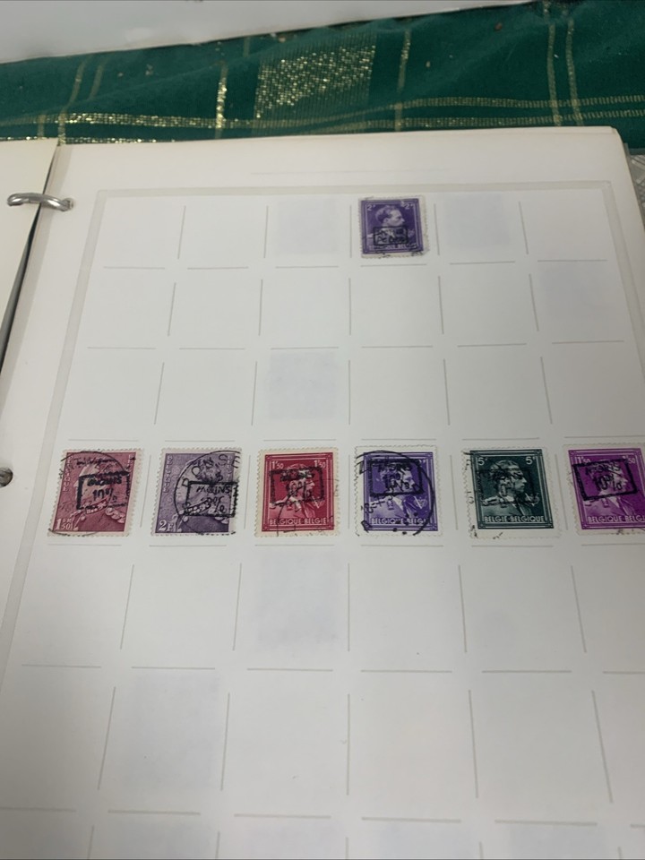Vintage Old Stamp Book Postage Stamps - Stamp Book Hinged - Some Upside ...