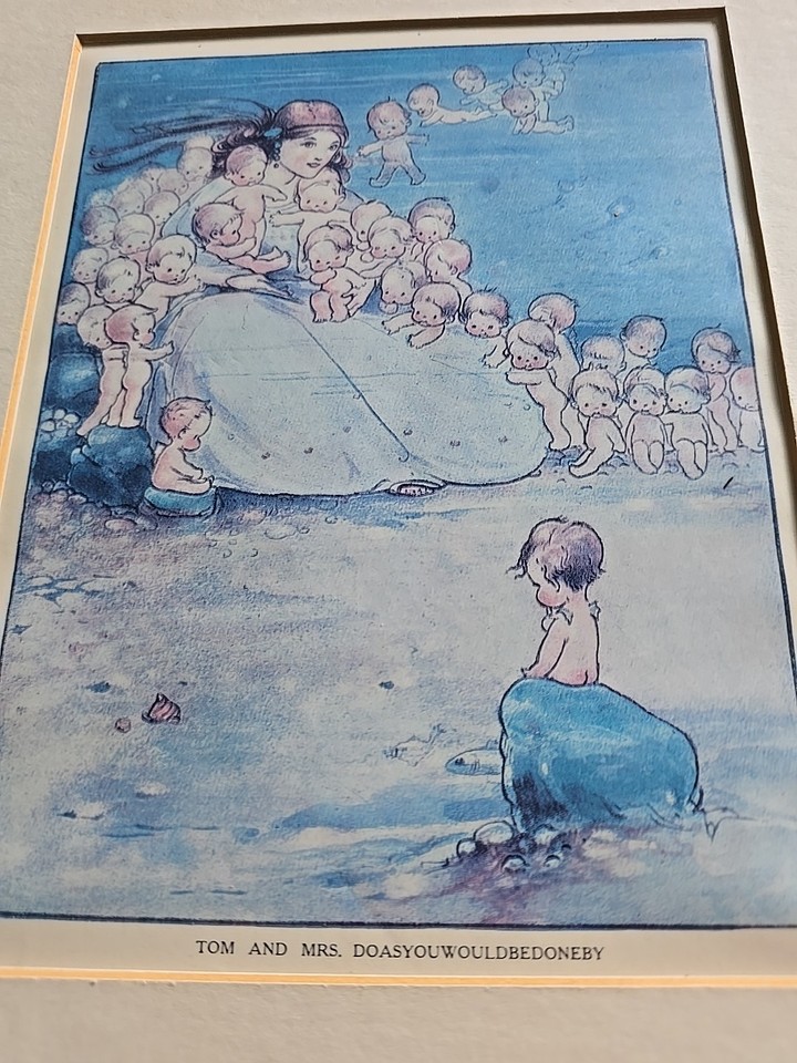 2 Antique Book Plates Waterbabies Warwick Goble , Mabel Lucie Atwell ...