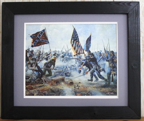 Civil War LG CUSTOM Framed Matted Print THE HIGH WATER MARK Gettysburg ...