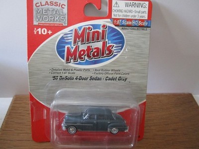 HO 1/87 Scale Mini Metals CMW 1950 DeSoto Sedan Cadet Gray 4 Layout | eBay