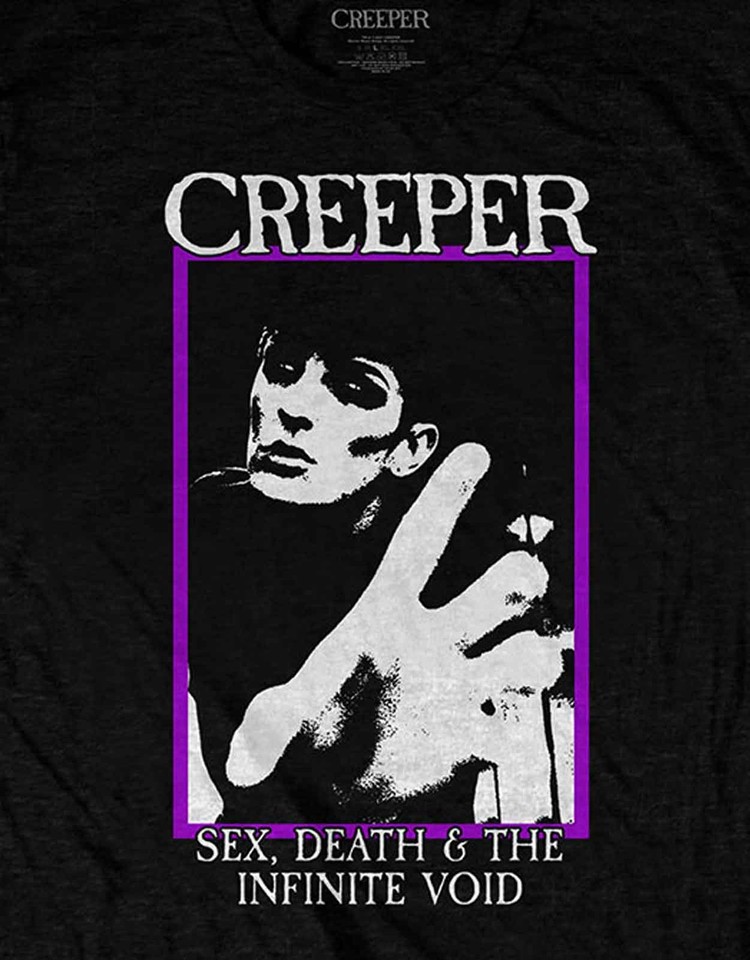 Creeper T Shirt Infinite Void Band Logo new Official Mens Black | eBay