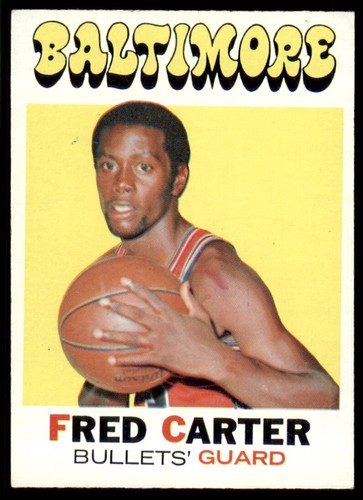 1971-72 Topps Basketball Fred Carter Baltimore Bullets #14 | eBay