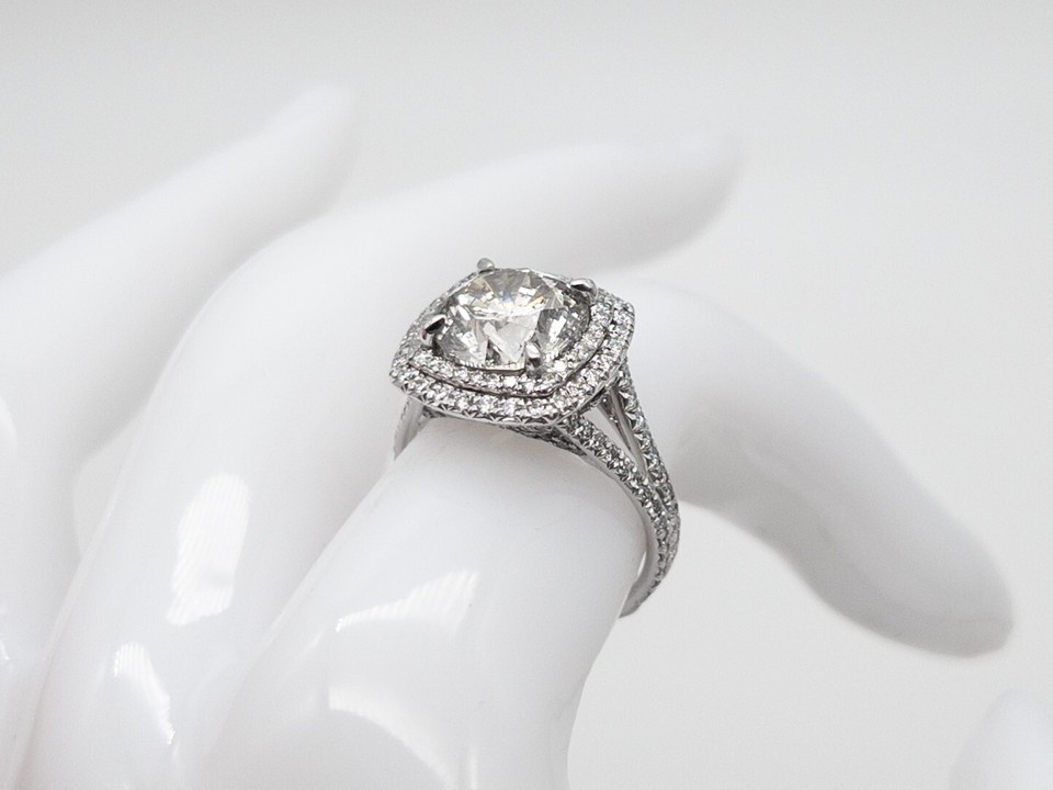 $65,000 EGL 5.60ct SI L CERTIFIED ROUND Natural Diamond 18k White Gold ...