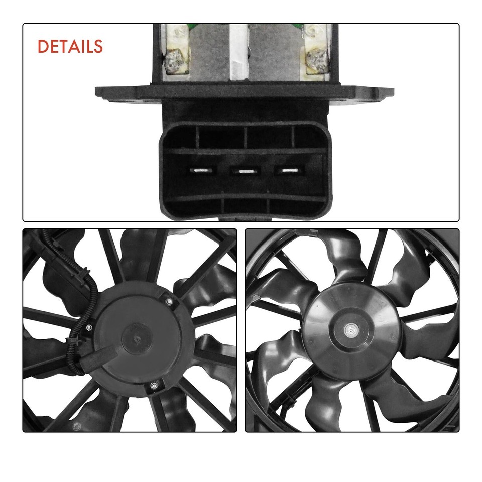 Single Engine Radiator Cooling Fan w/ Shroud Assembly for Kia Rio ...