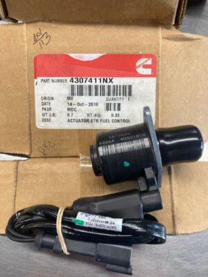GENUINE CUMMINS ACTUATOR ETR FUEL CONTROL 4307411NX OEM NEW | eBay
