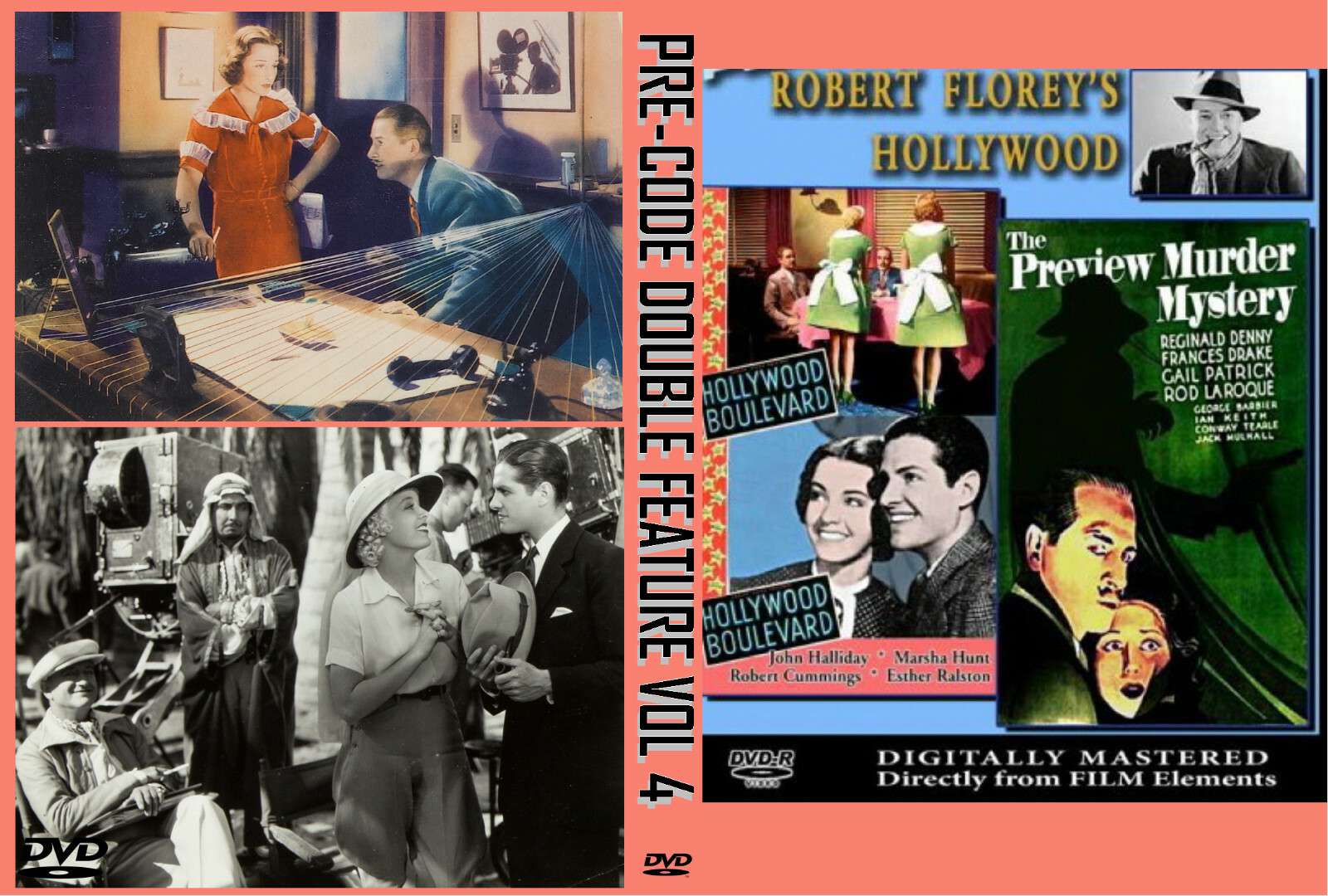 PRE-CODE DOUBLE FEATURE Hollywood Boulevard/ Preview Murder Mystery ...