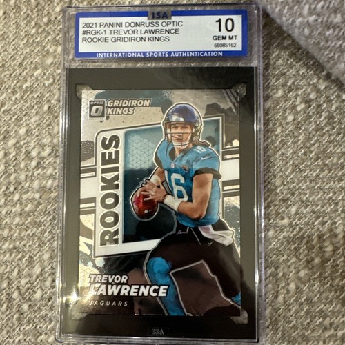 2021 Panini Donruss Optic Rookie Gridiron Kings Trevor Lawrence ISA 10 ...