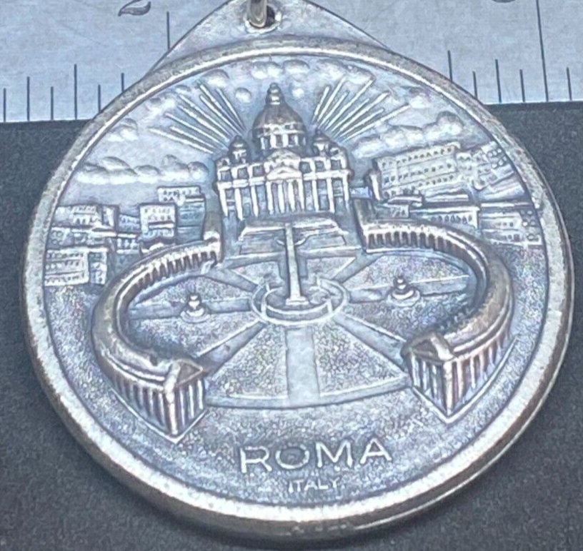 Pope John Paul II Medallion Key Ring Keychain Joannes Paulus II Roma ...