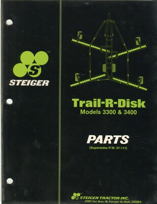 Steiger Trail-R-Disk Models 3300 & 3400 Parts book | eBay Australia