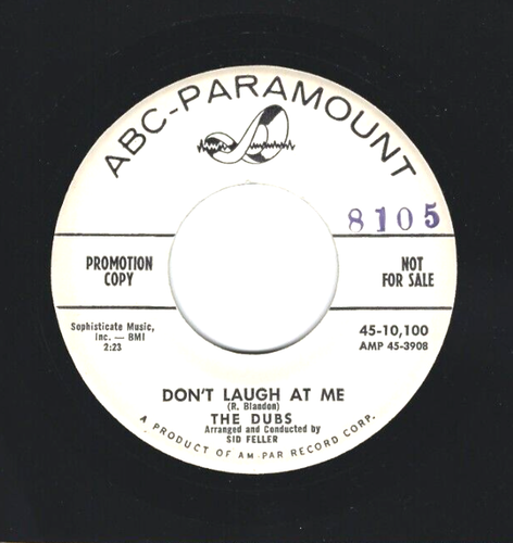 DOO WOP 45 The Dubs ABC 10100 *promo* | eBay