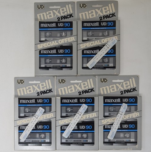 Lot Of 10 New MAXELL UD 90 Audio Cassette Tape Ultra Dynamic Blank Made ...