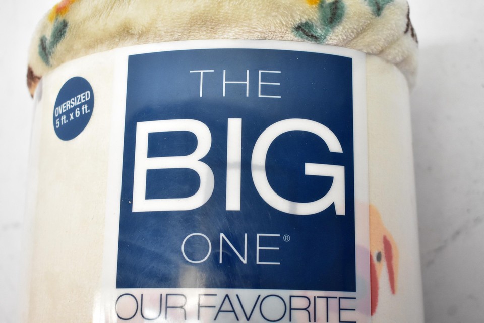 The Big One Our Favorite Plush Throw Blanket Oversized 5x6 Beige Fox ...