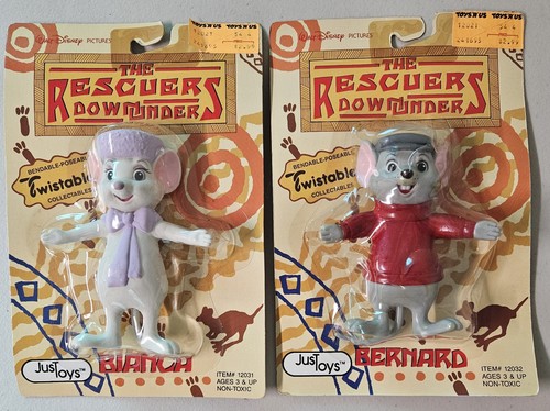 The Rescuers Down Under Just Toys Twistable Toy Figures Bernard ...