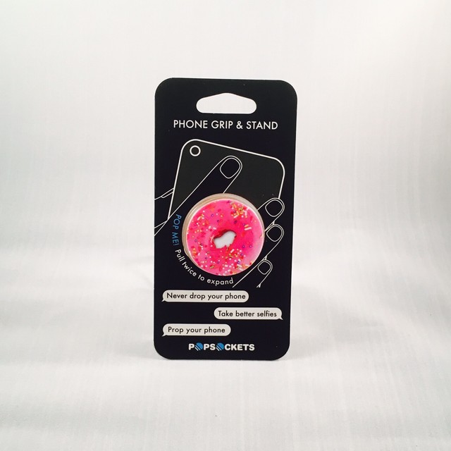 PopSockets 707134 Phone Grip PopSocket Universal Holder Donut - Pink ...