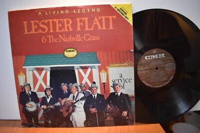 Lester Flatt & the Nashville Grass A Living Legend 2 LP set CMH-9002 ...