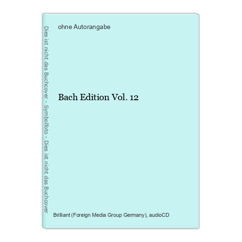 Bach Edition Vol.12 | eBay.de
