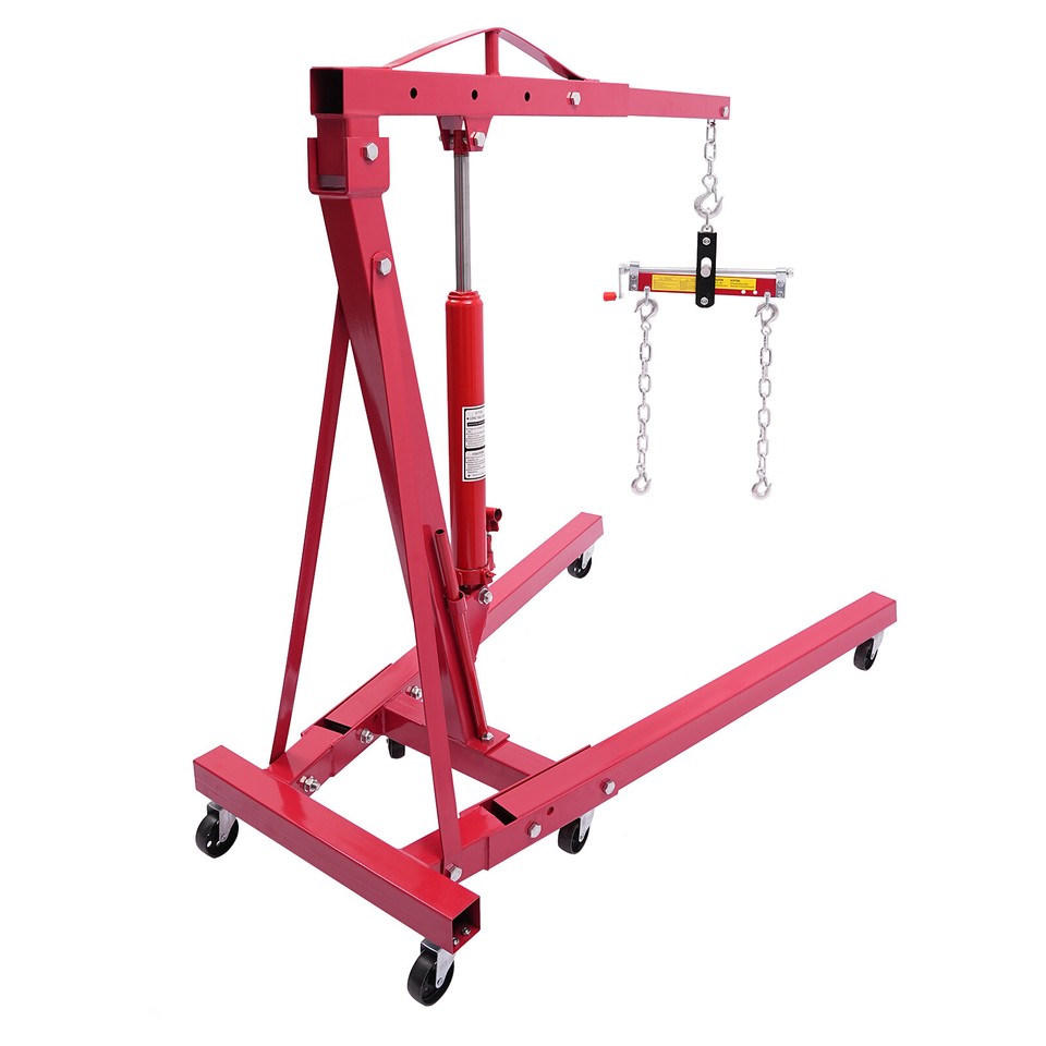 Engine Hoist & Leveler Cherry Picker Folding Hydraulic Crane Lift Tools ...