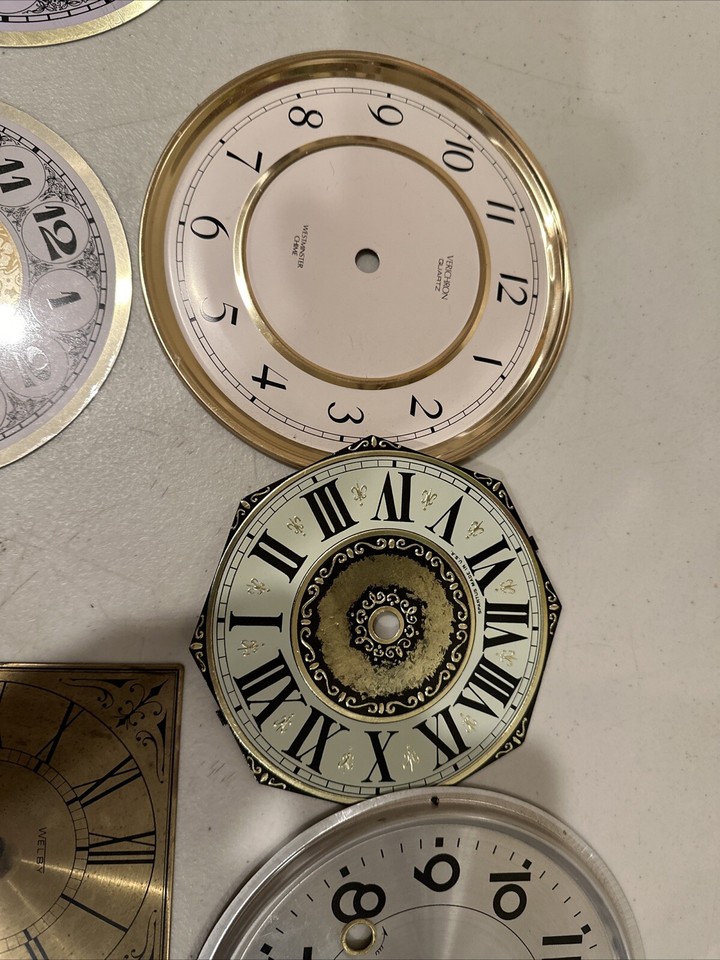 LOT of 60 Faceplates for Antique Vintage Clocks Ansonia Dunhaven ...