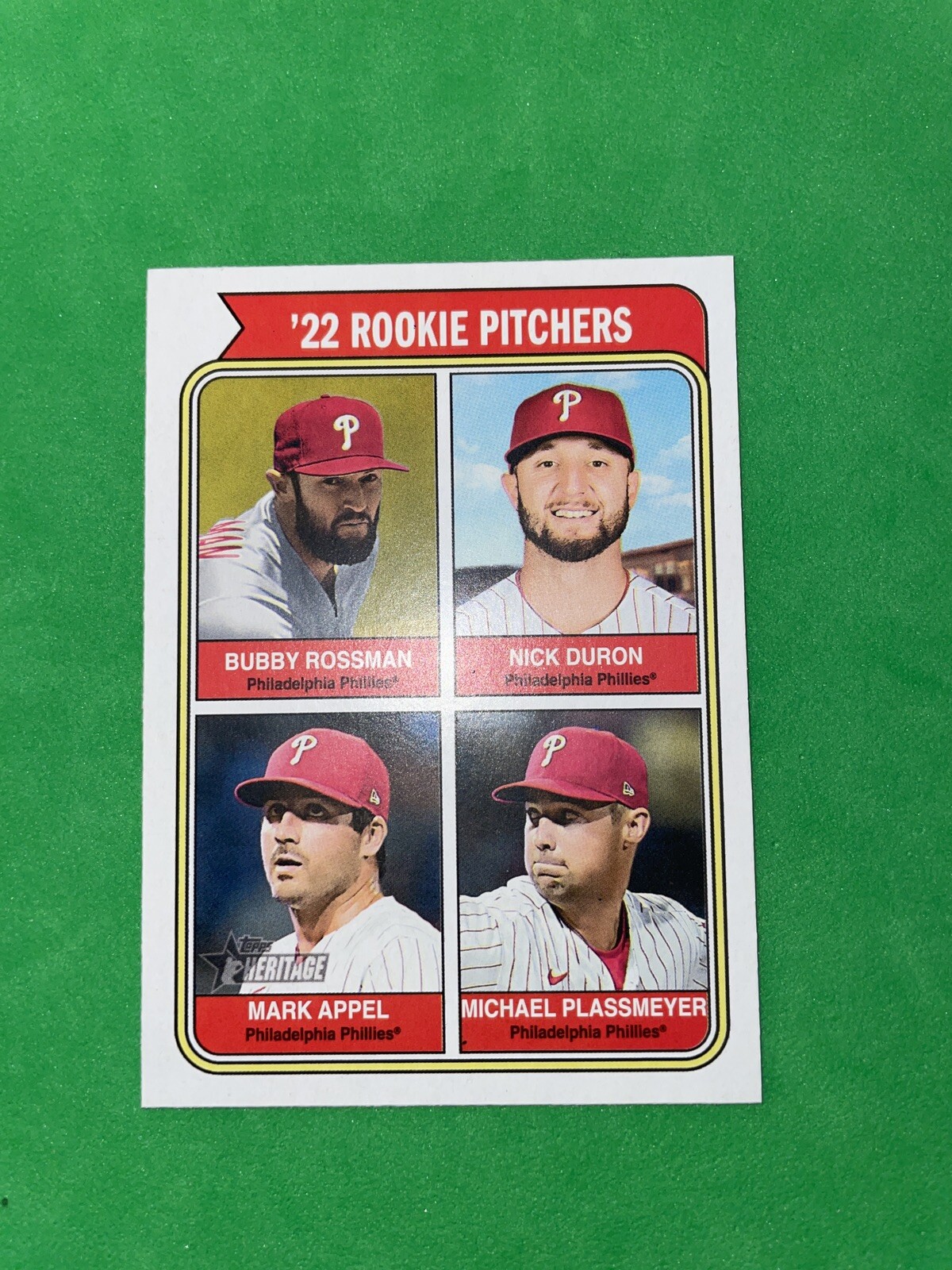 2023 Topps Heritage - Topps Rookie Stars #496 Mark Appel, Nick Duron ...