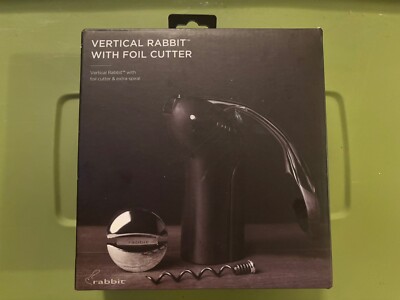 Rabbit Vertical Lever Corkscrew Wine Opener with Foil Cutter | eBay