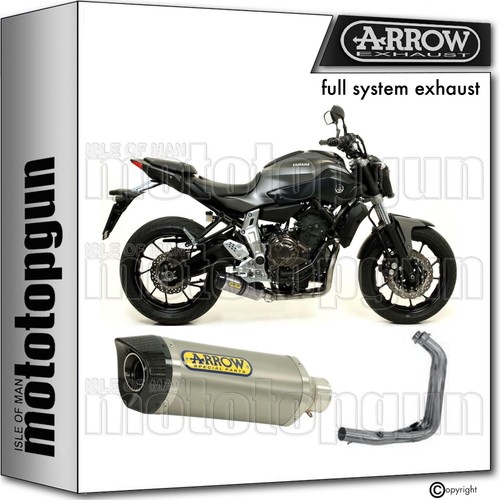 ARROW FULL EXHAUST OK LOW THUNDER TITANIUM C YAMAHA MT07 MT 07 2016 16 ...