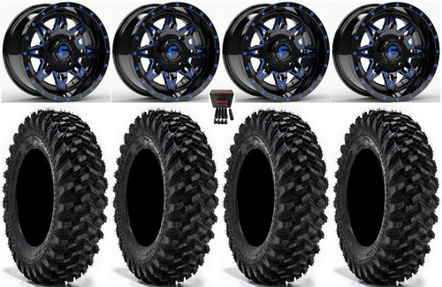 Fuel Lethal 15" Wheels Blue 35" Warrior XT Tires Textron Wildcat XX | eBay